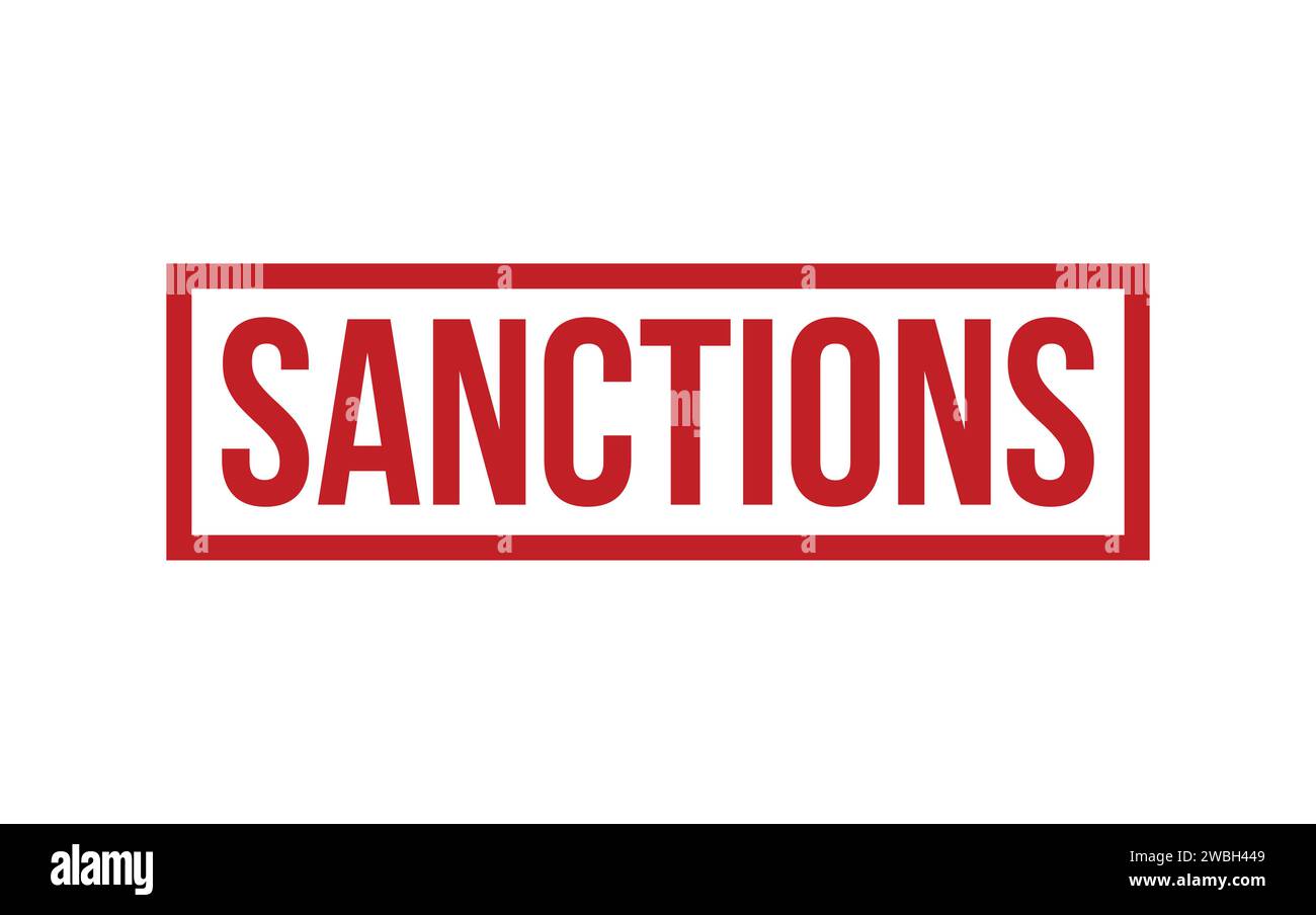Sanctions stamp Cut Out Stock Images & Pictures - Alamy