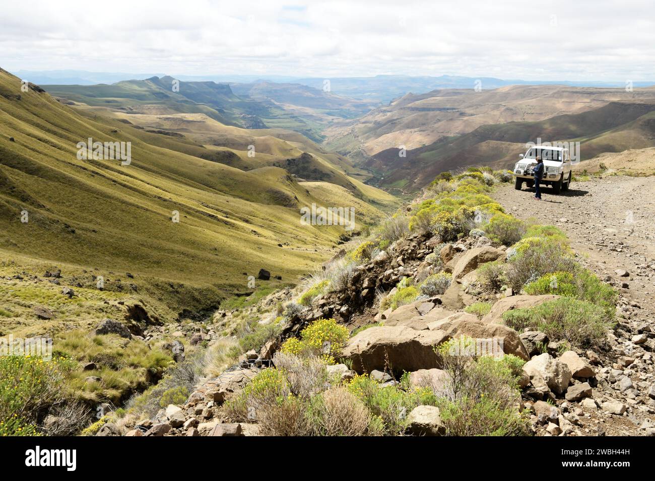 Beautiful Sani mountain pass valley, amazing African landscape ...