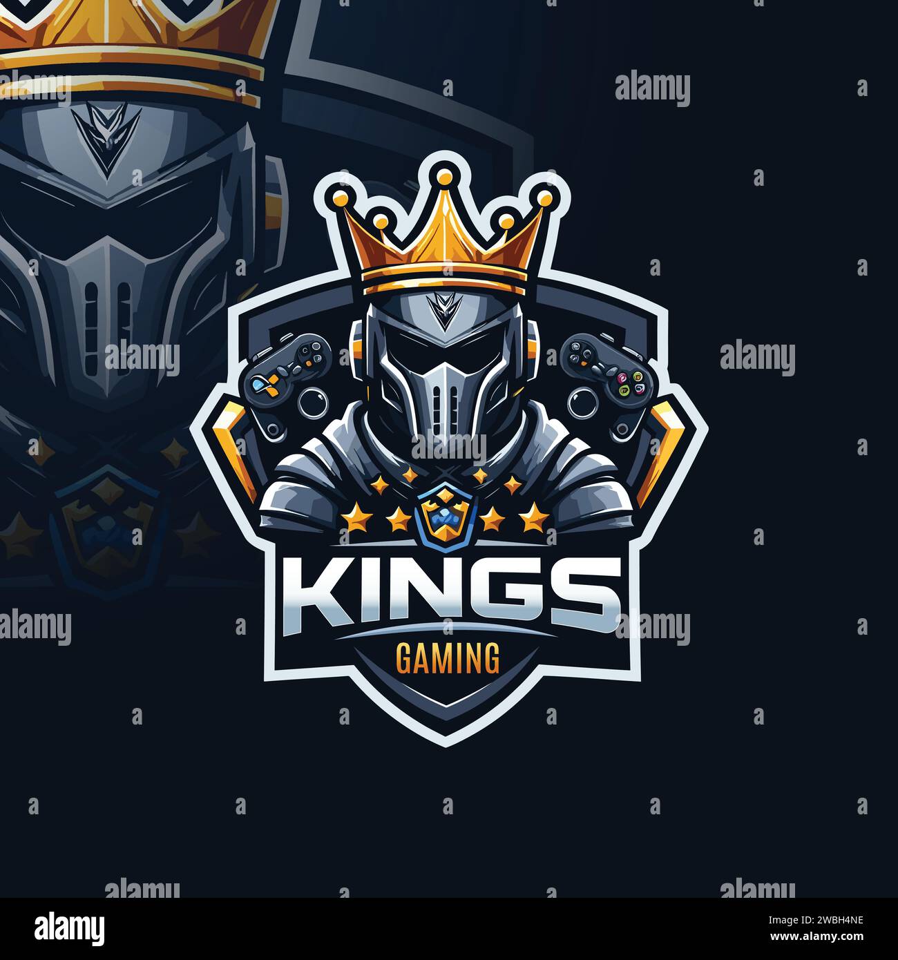 king E-sports gaming mascot logo design Stock Vector Image & Art - Alamy