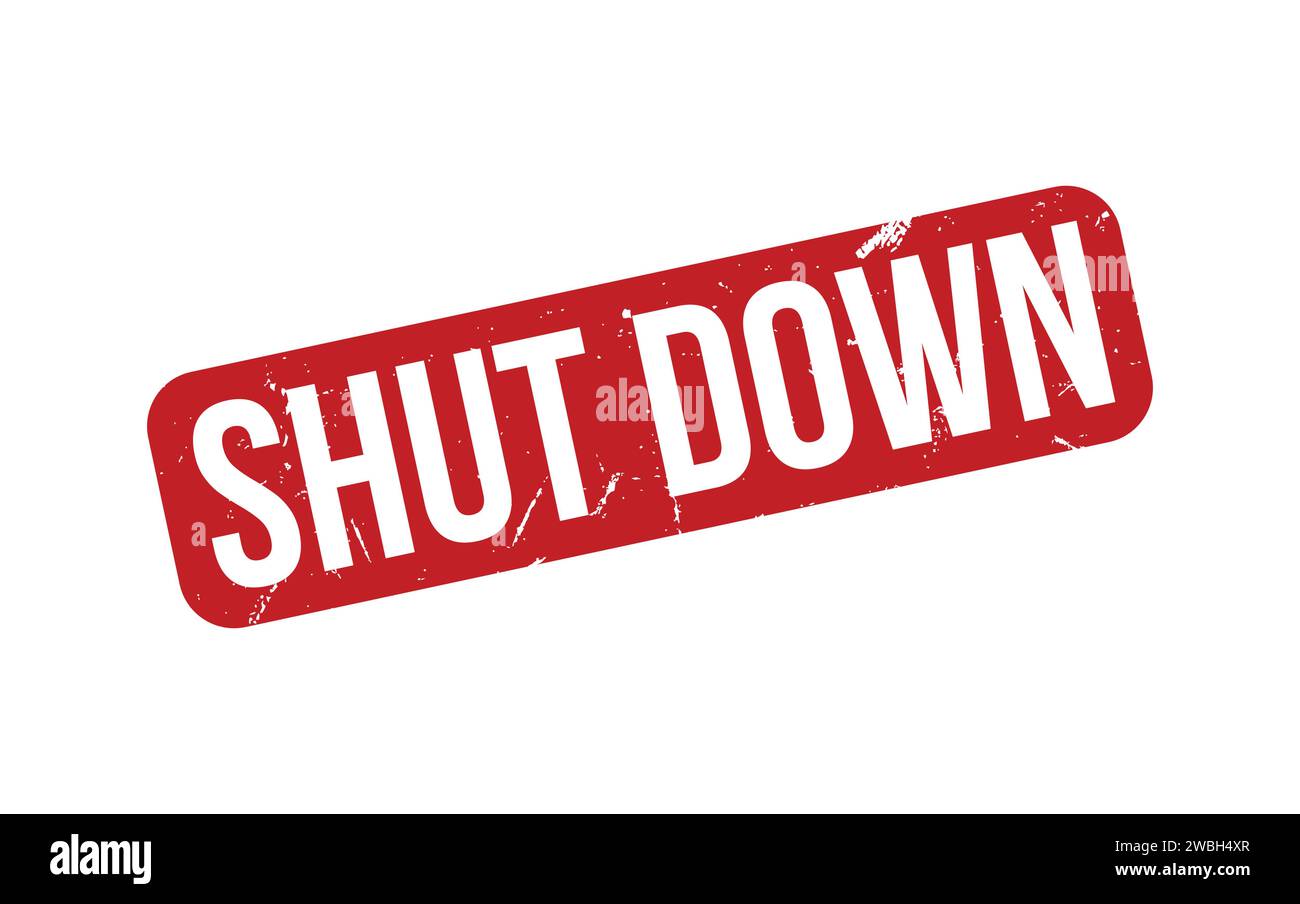 Shut down text Stock Vector Images - Alamy