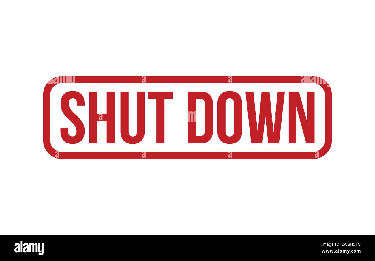 Shut down vector vectors hi-res stock photography and images - Alamy