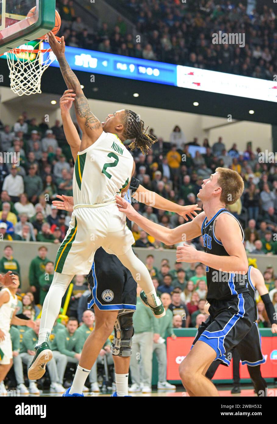 Waco, Texas, USA. 9th Jan, 2024. Baylor Bears guard Jayden Nunn (2 ...