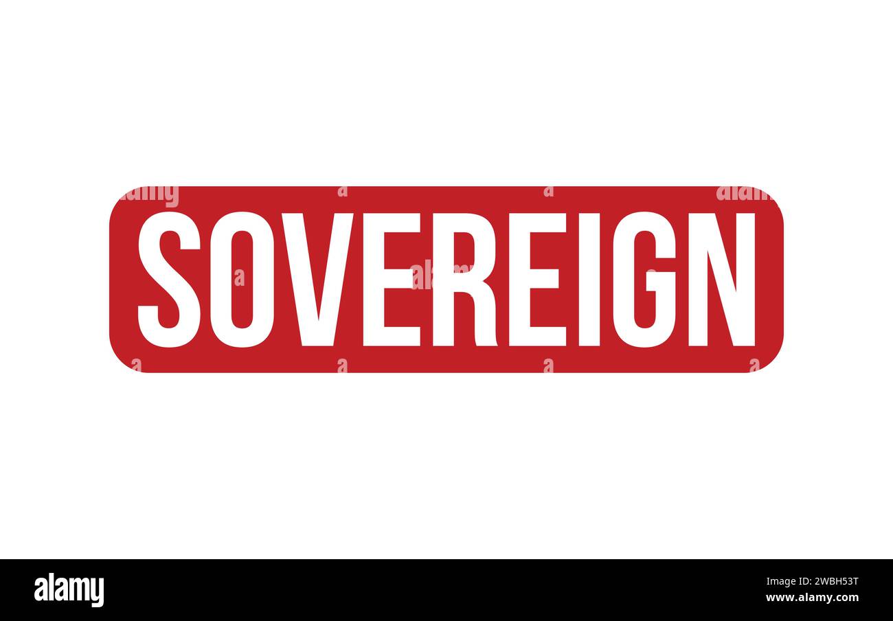 Sovereign Stamp. Red Sovereign Rubber grunge Stamp Stock Vector Image ...