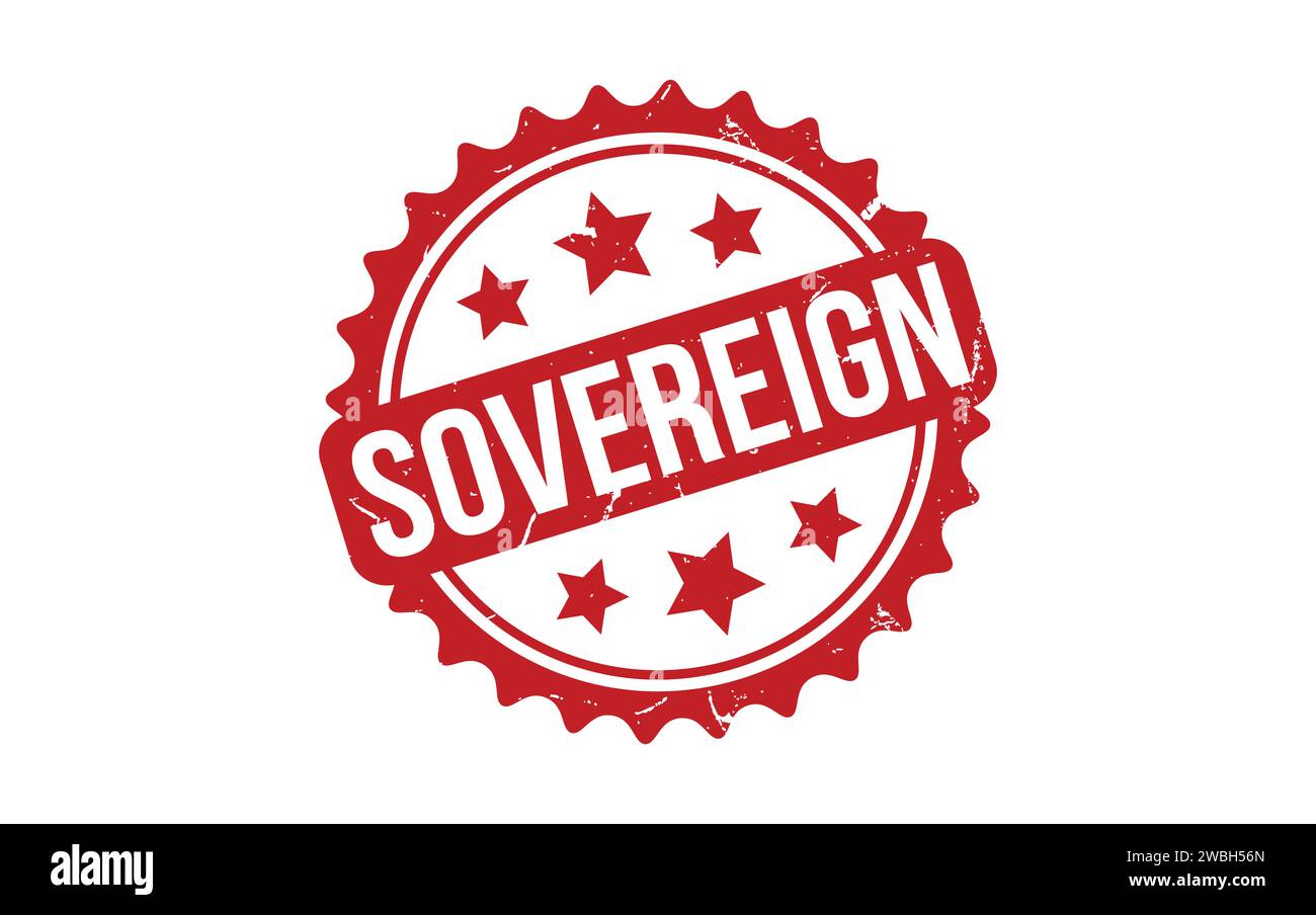 Sovereign Stamp. Red Sovereign Rubber grunge Stamp Stock Vector Image ...