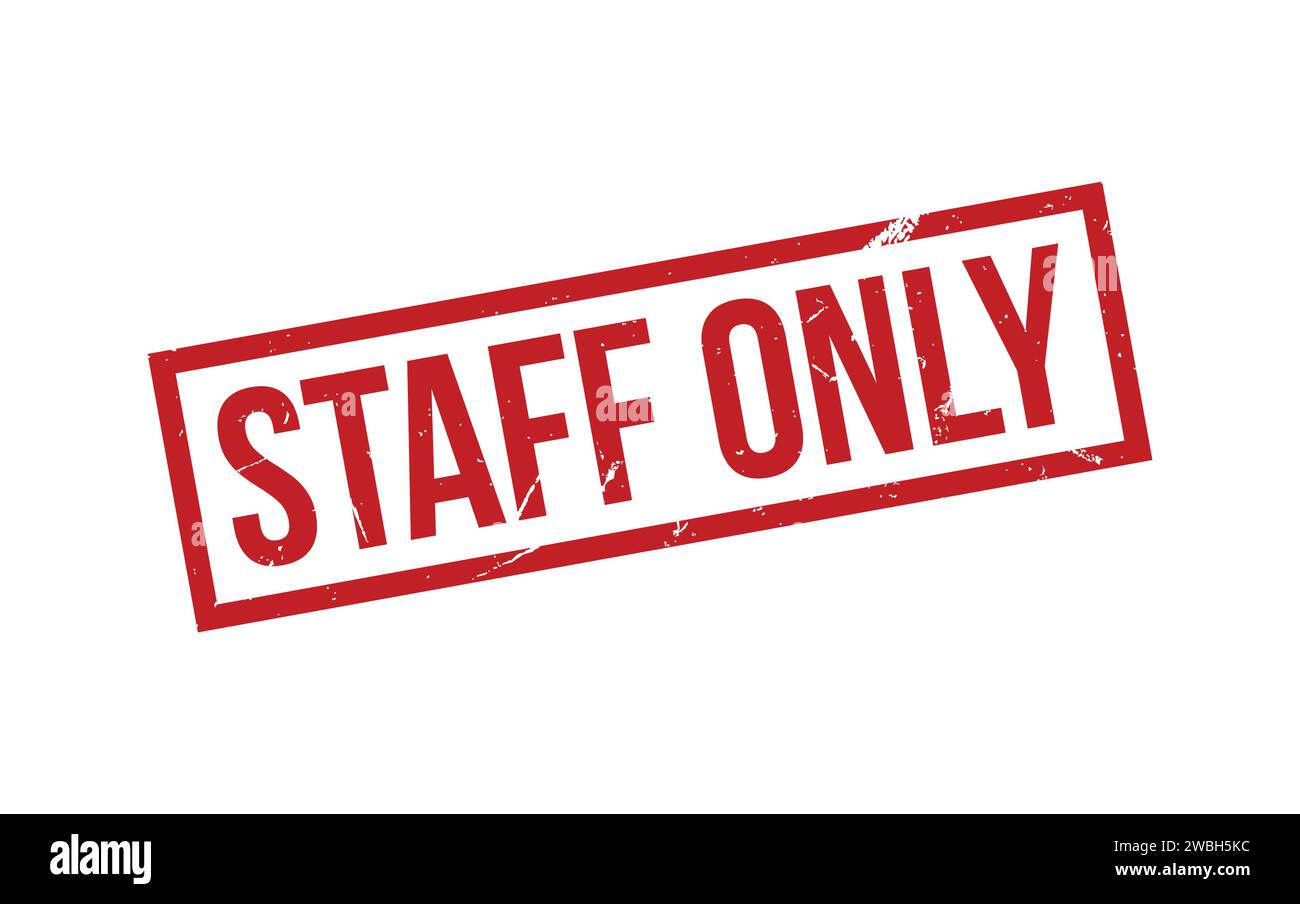 Staff only seal hi-res stock photography and images - Alamy