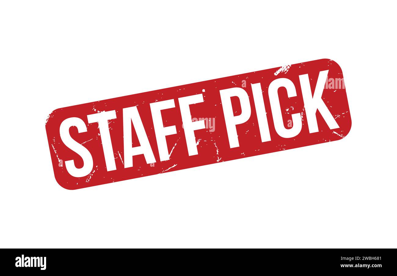 Staff Pick Stamp. Red Staff Pick Rubber grunge Stamp Stock Vector Image ...