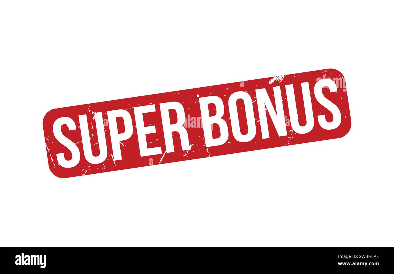 Super Bonus Stamp. Red Super Bonus Rubber grunge Stamp Stock Vector ...