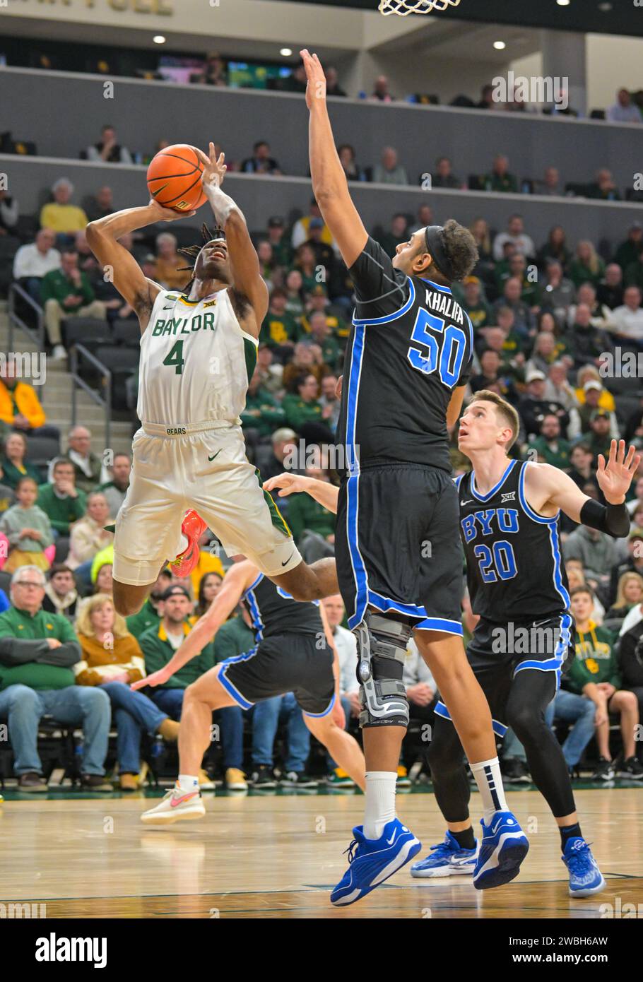 Waco, USA. 09th Jan, 2024. January 9 2024: Baylor Bears guard Ja'Kobe ...
