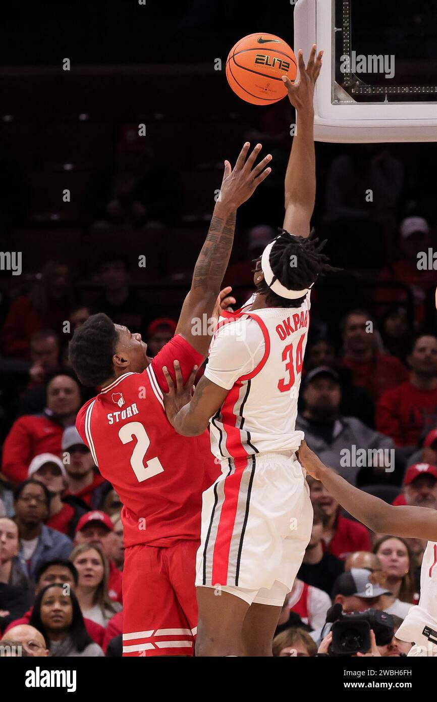 Columbus, Ohio, USA. 10th Jan, 2024. Ohio State Buckeyes center Felix ...