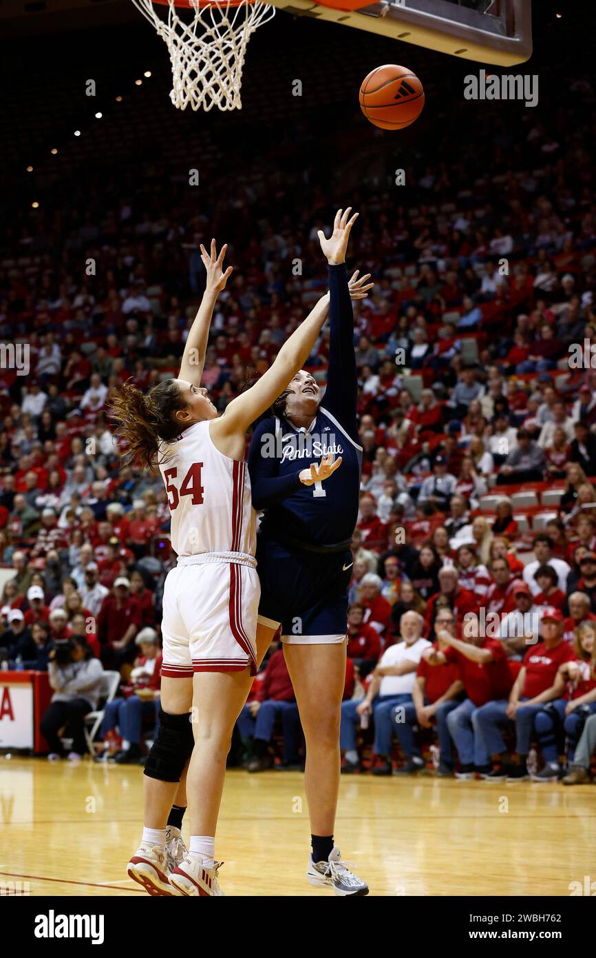 BLOOMINGTON, IN - JANUARY 10: Penn State Nittany Lions forward Ali ...