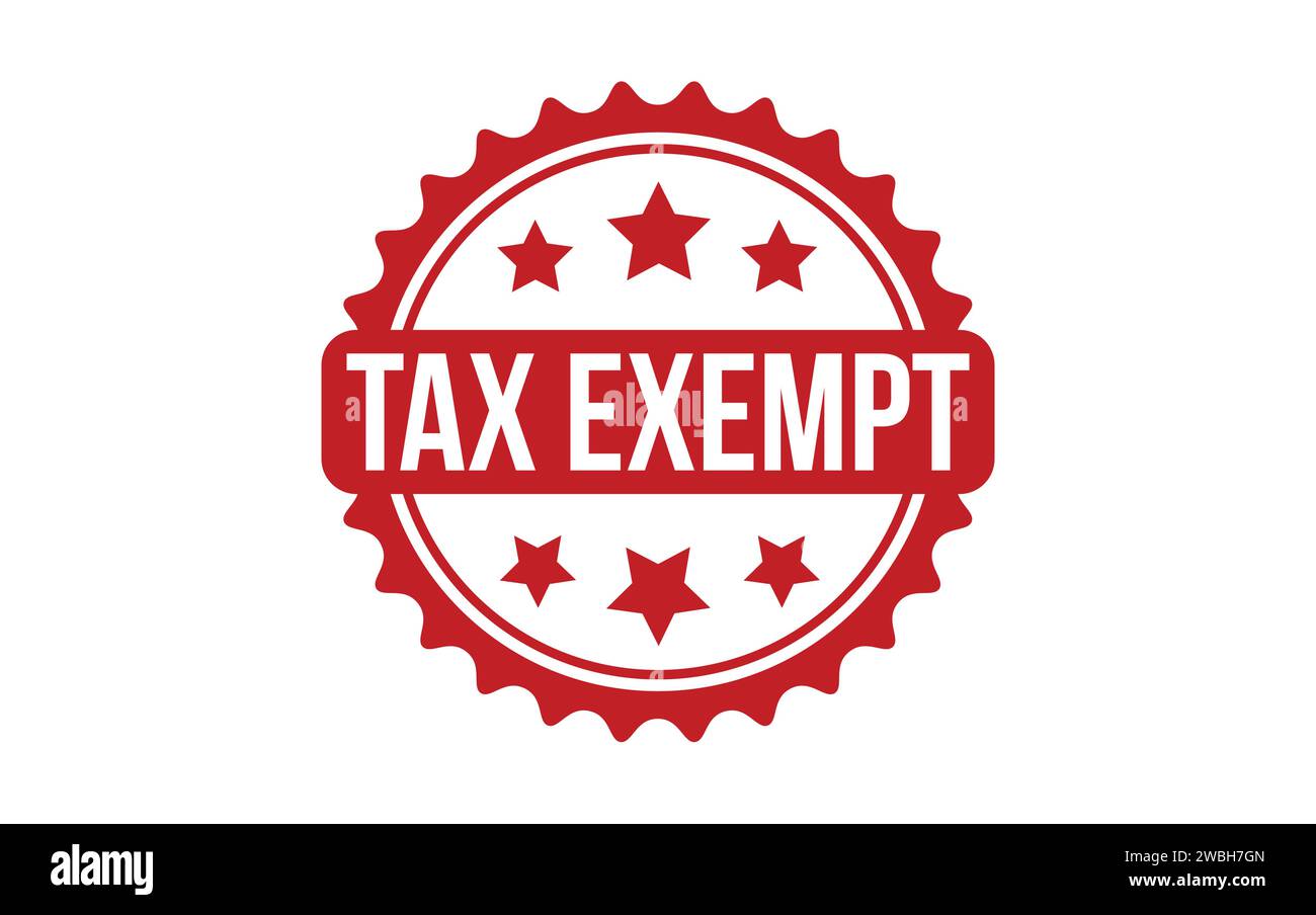 Tax Exempt Stamp. Red Tax Exempt Rubber grunge Stamp Stock Vector Image ...