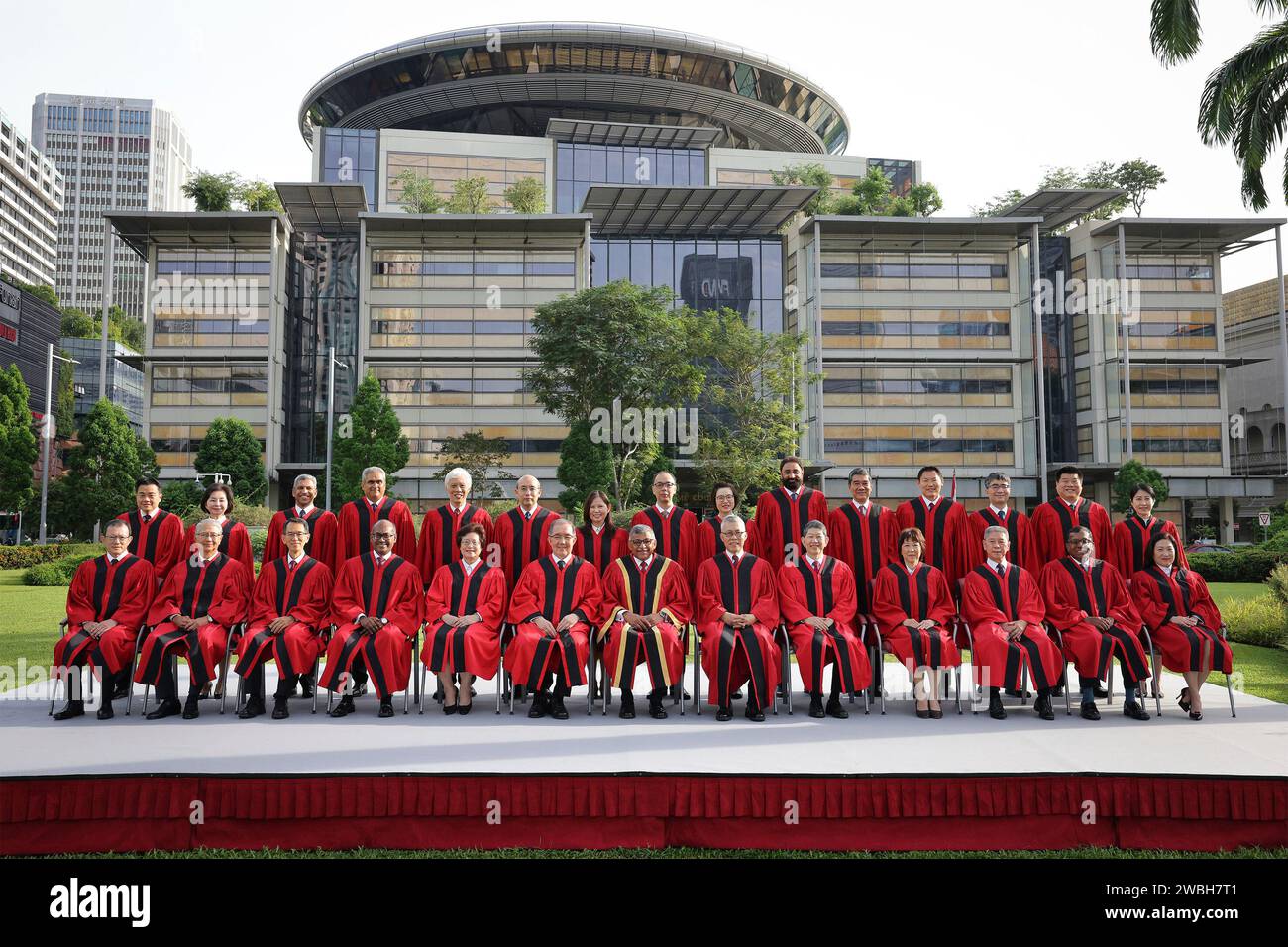 Judges' group photo before the Opening of the Legal Year 2024 ceremony ...