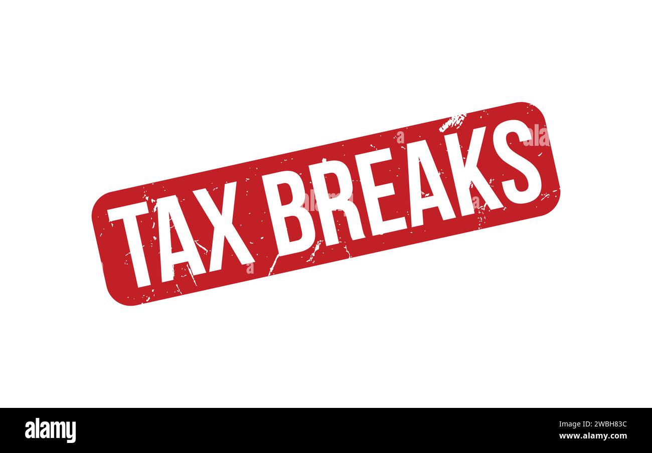 Tax Breaks Stamp. Red Tax Breaks Rubber grunge Stamp Stock Vector Image ...