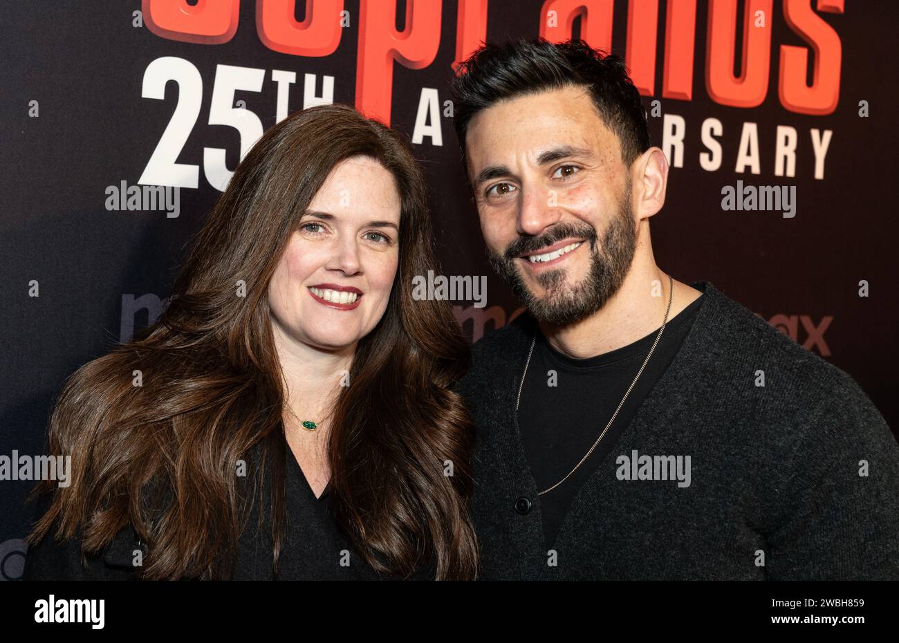 Beth Cerbone and Jason Cerbone attend HBO's "The Sopranos" 25th ...