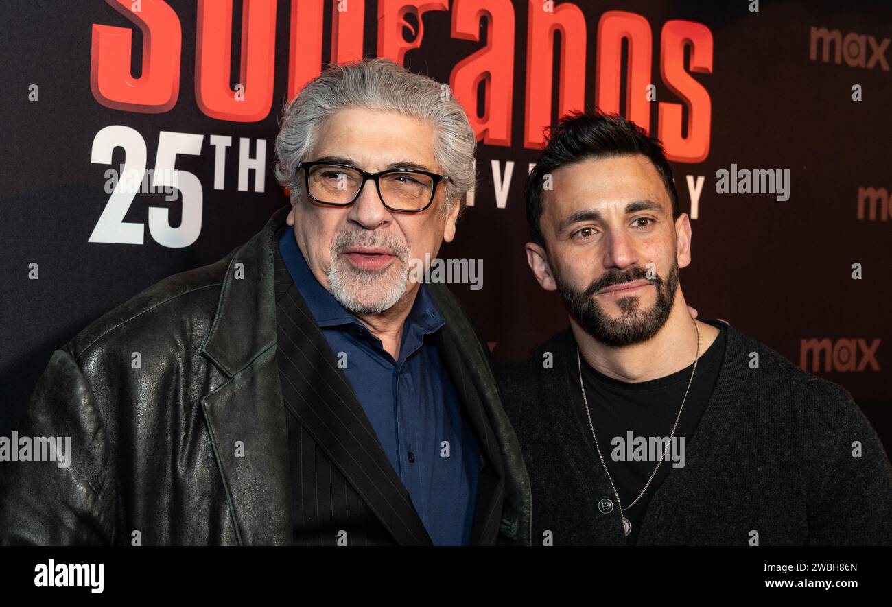 Vincent Pastore and Jason Cerbone attend HBO's "The Sopranos" 25th ...