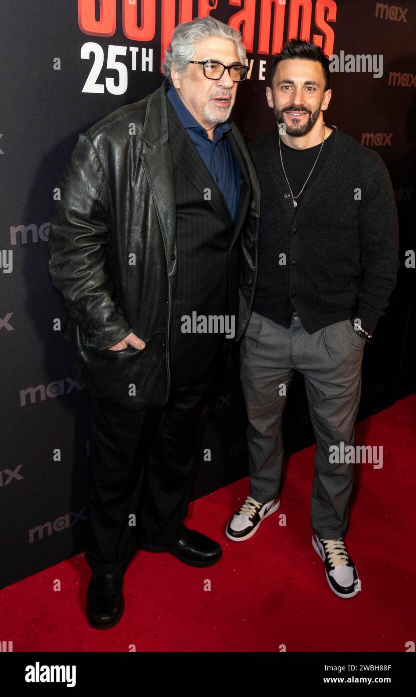 New York, New York, USA. 10th Jan, 2024. Vincent Pastore and Jason ...
