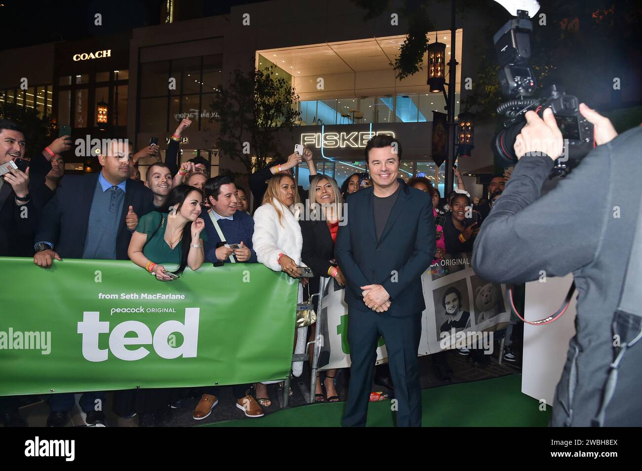 Seth MacFarlane arrives at the premiere of "Ted" on Wednesday, Jan. 10, 2024, at AMC The Grove ...