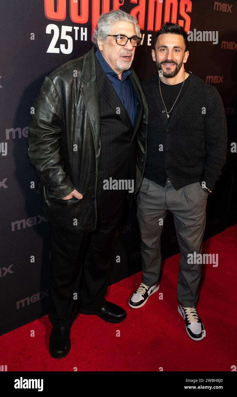 New York, USA. 10th Jan, 2024. Vincent Pastore and Jason Cerbone attend ...