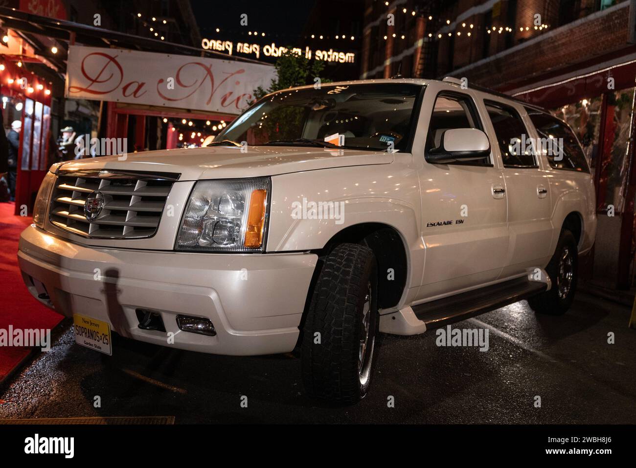 New York, USA. 10th Jan, 2024. Tony Soprano's Cadillac Escalade seen ...