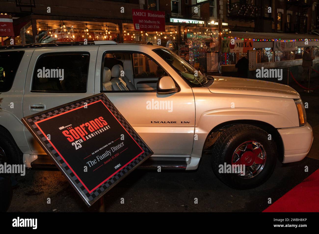 New York, USA. 10th Jan, 2024. Tony Soprano's Cadillac Escalade seen ...