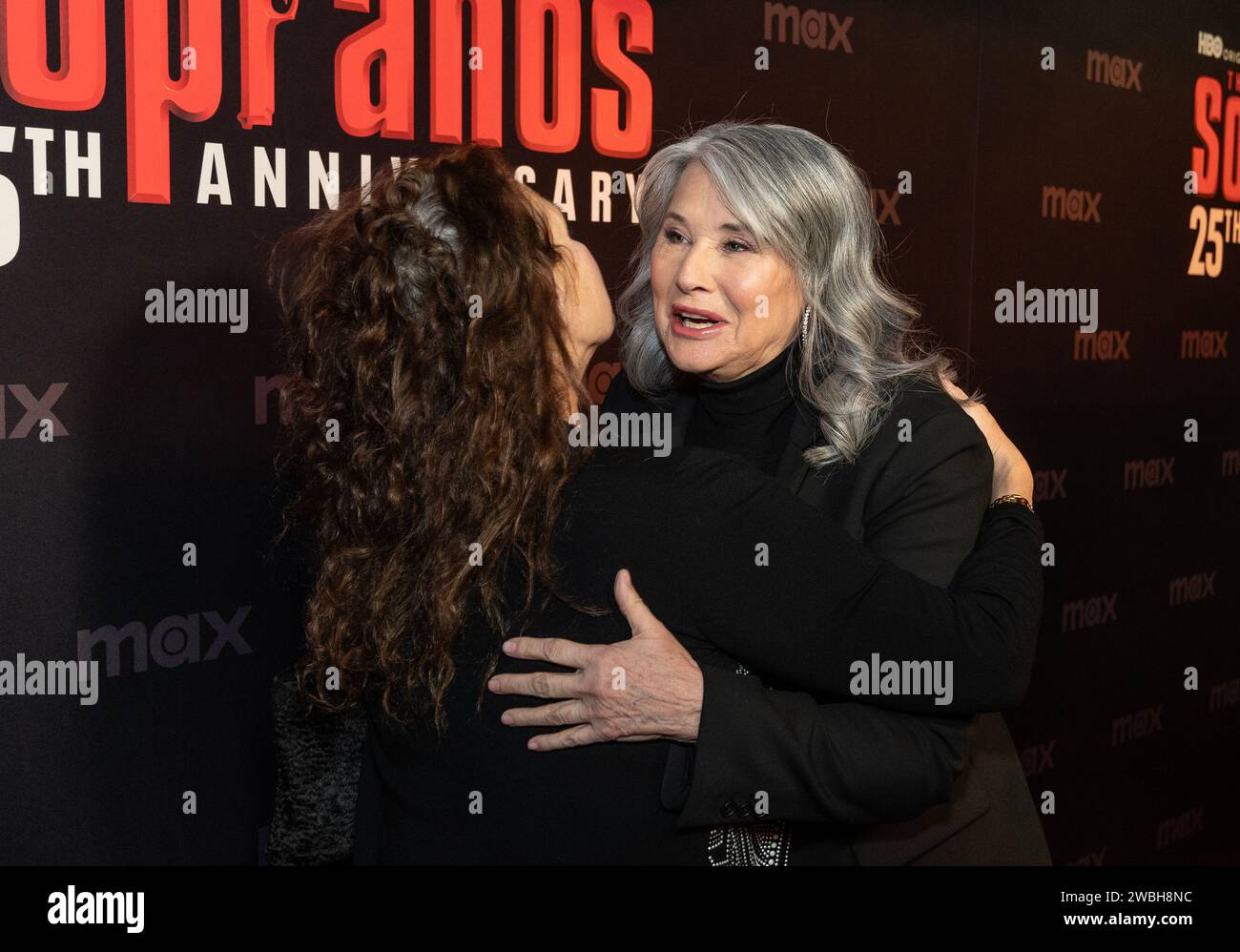 New York, USA. 10th Jan, 2024. Aida Turturro and Lorraine Bracco attend ...