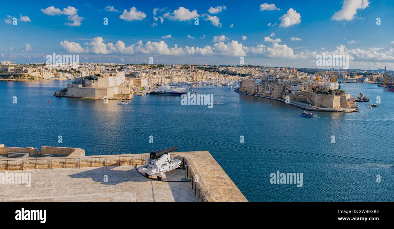 Grand Harbor in Valletta, Malta Stock Photo - Alamy