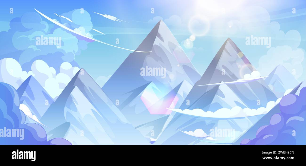 Rocky mountains aerial Stock Vector Images - Alamy