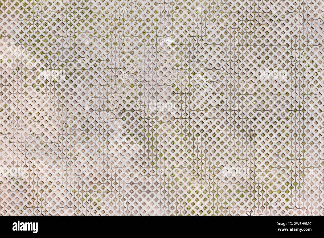 Urban parking ground with concrete tiling, background photo texture ...