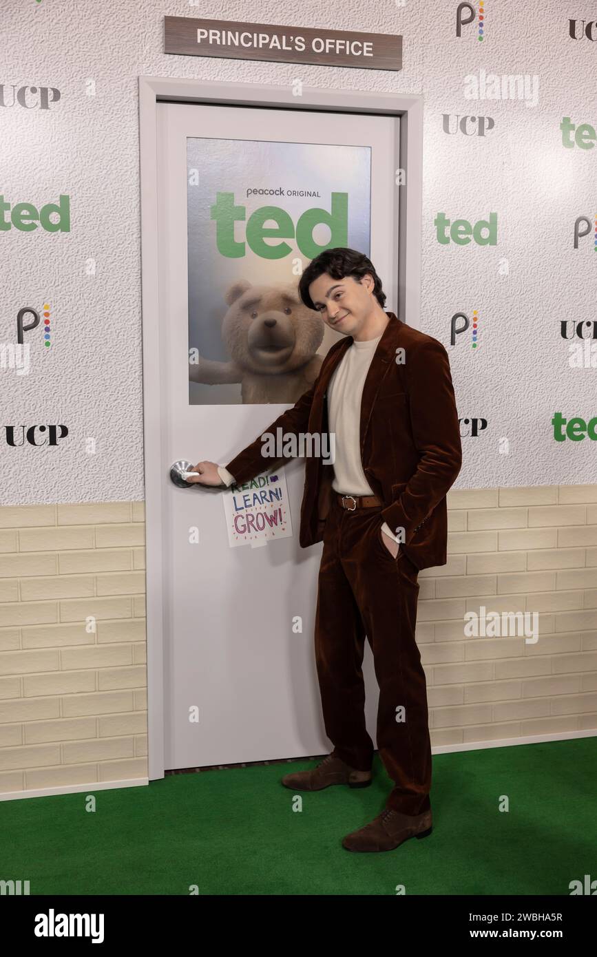 Los Angeles, USA. 10th Jan, 2024. Max Burkholder. Seth MacFarlane ...