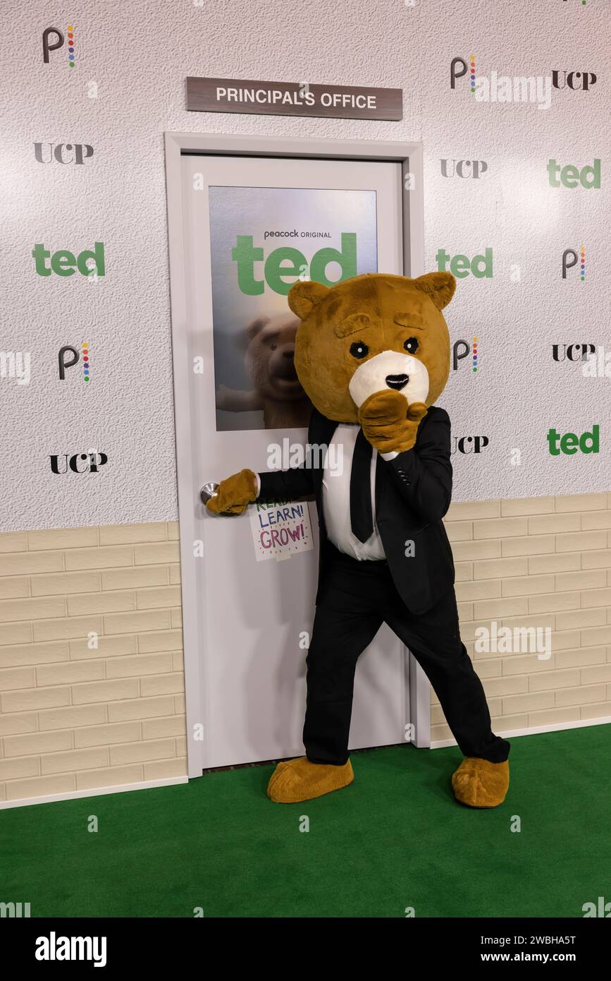 Los Angeles, USA. 10th Jan, 2024. Seth MacFarlane attends the arrivals of Peacock's Ted LA ...