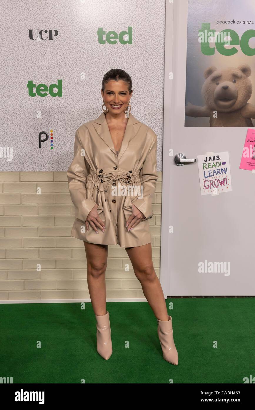 Los Angeles, USA. 10th Jan, 2024. Madison Brodsky. Seth MacFarlane attends the arrivals of ...