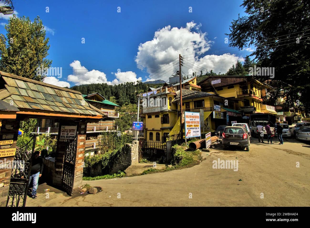 Castle Hotel, Naggar, Nagar, Kullu, Kulu, Himachal Pradesh, India, Asia ...