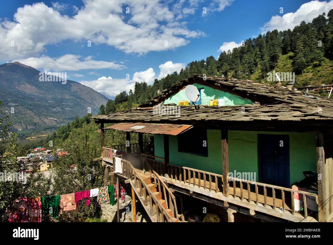 Castle Hotel, Naggar, Nagar, Kullu, Kulu, Himachal Pradesh, India, Asia ...