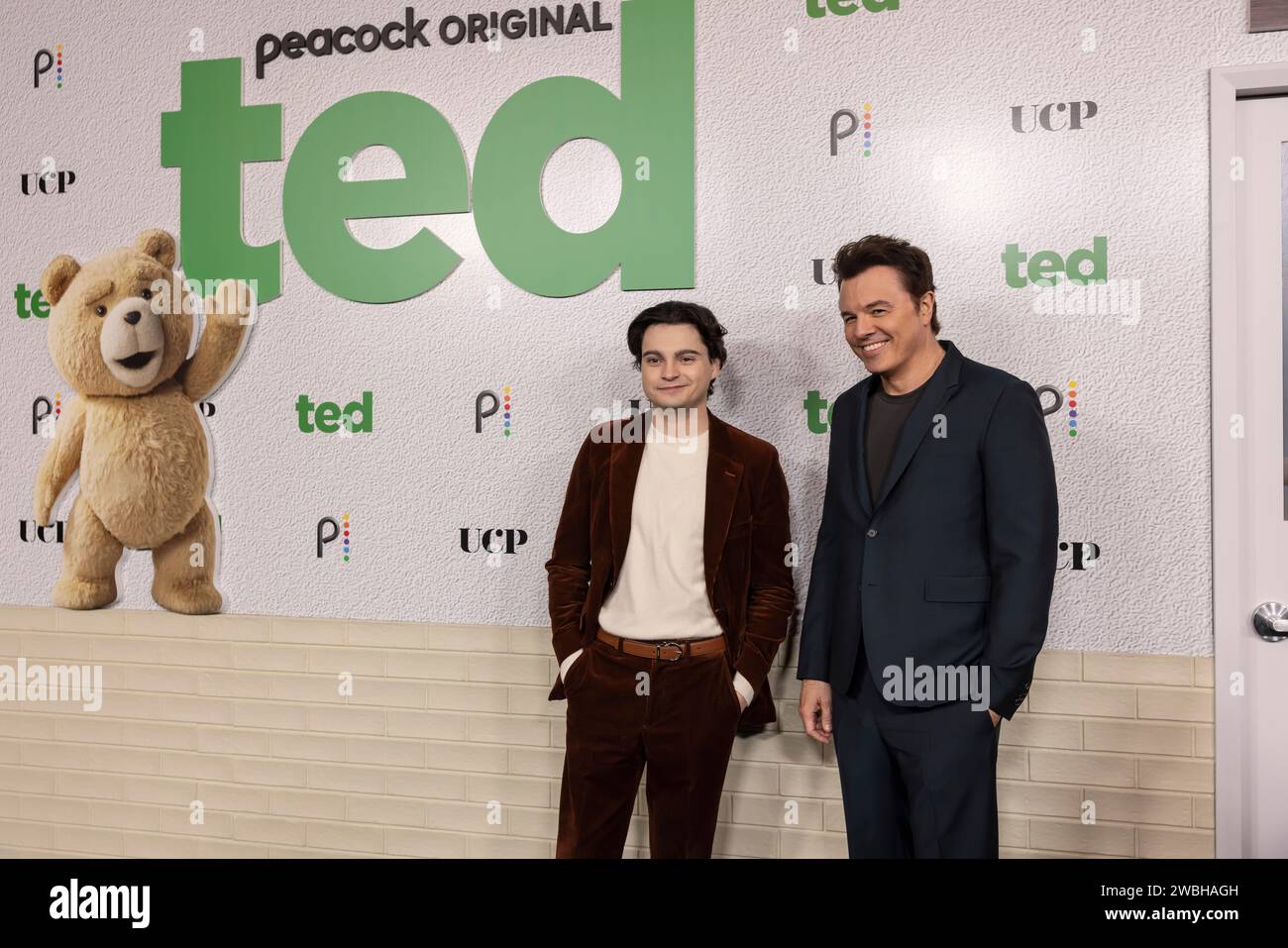 Los Angeles, USA. 10th Jan, 2024. Seth MacFarlane and Max Burkholder. Seth MacFarlane attends ...