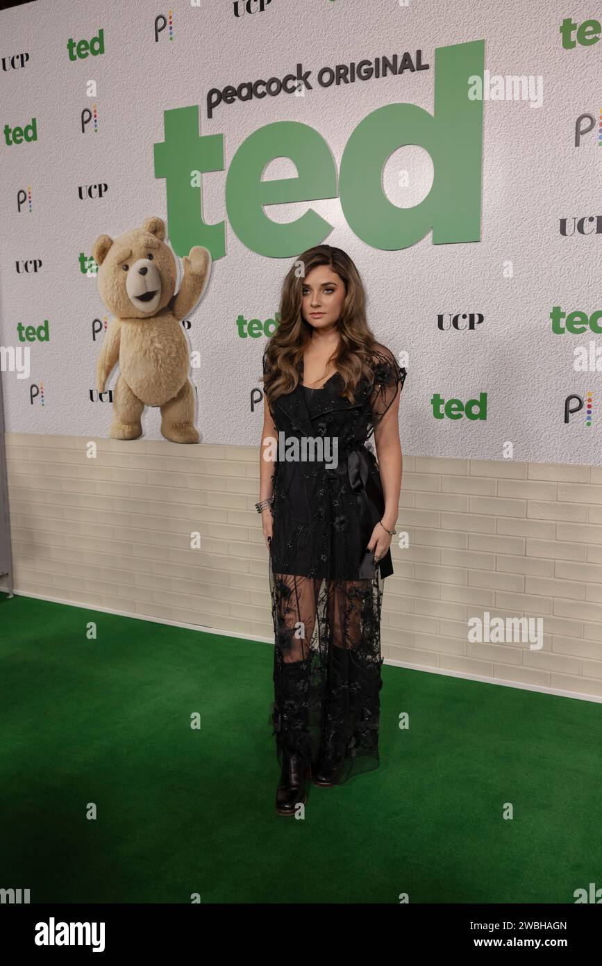 Los Angeles, USA. 10th Jan, 2024. Georgia Whigham. Seth MacFarlane ...