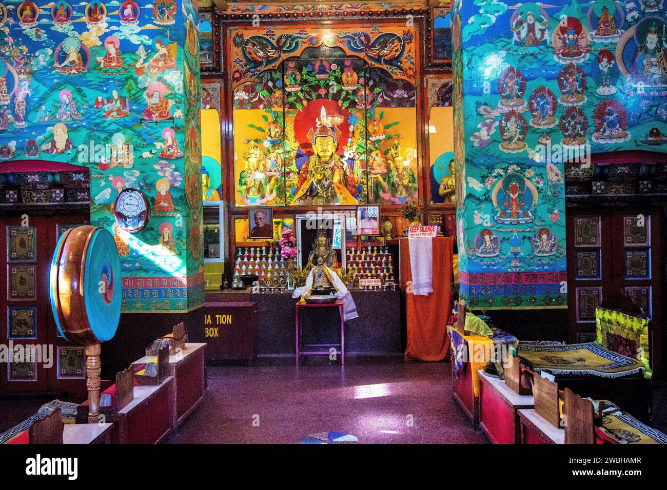 Inside Nyingmapa Gompa Buddhist Monastery, Rewalsar, Nagar, Mandi ...