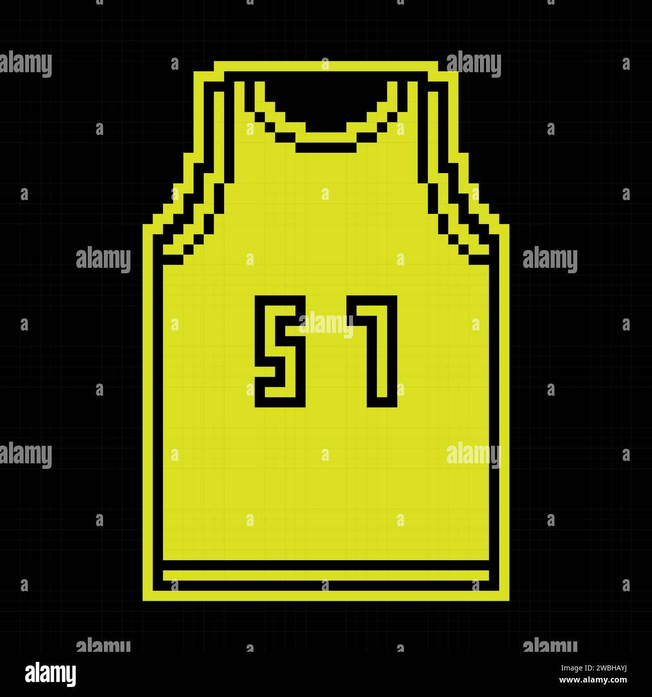 Basketball player t shirt Pixel silhouette icon. Sports uniform of ...