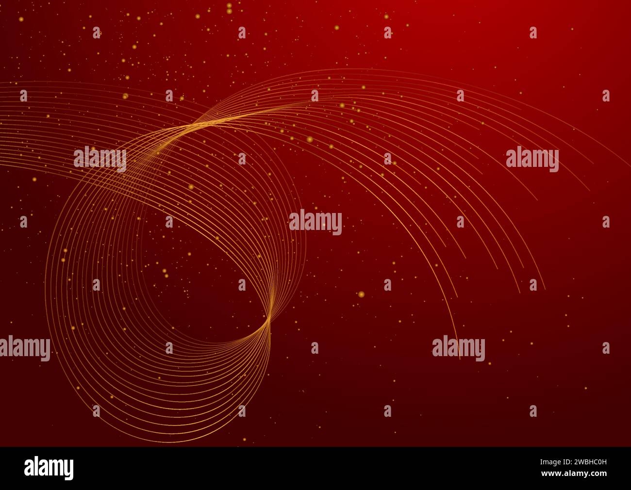 Red abstract background lines particles Stock Vector Images - Alamy
