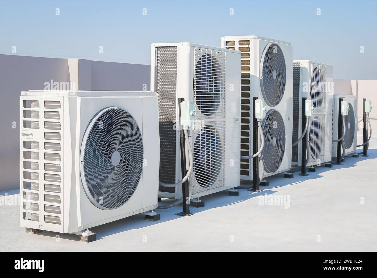 air condition outdoor unit compressor install outside the building ...