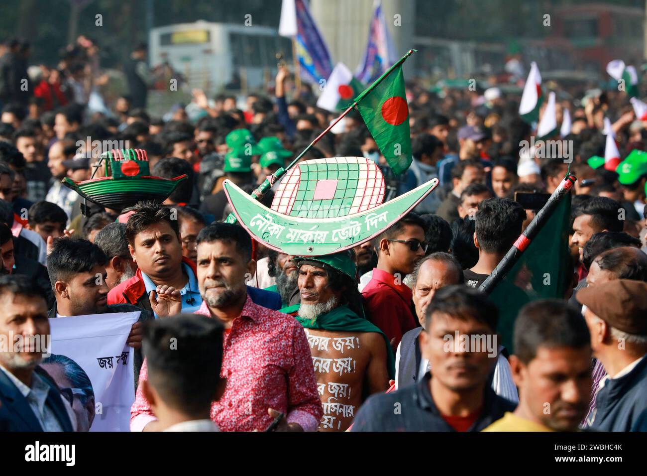 Dhaka, Bangladesh. 10th Jan, 2024. Bangladesh Awami League leaders and ...
