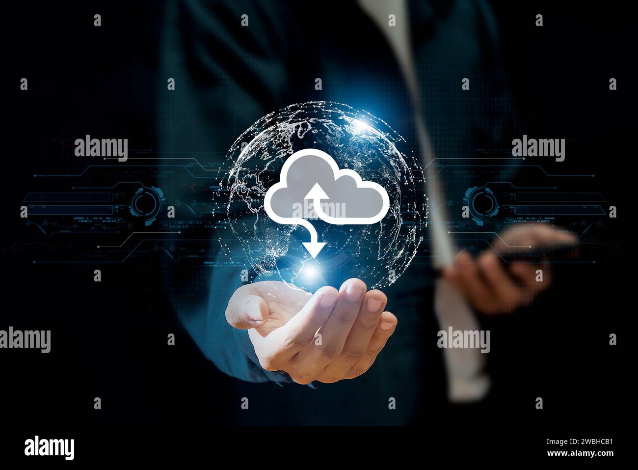 cloud storage technology Electronic backup Stock Photo - Alamy