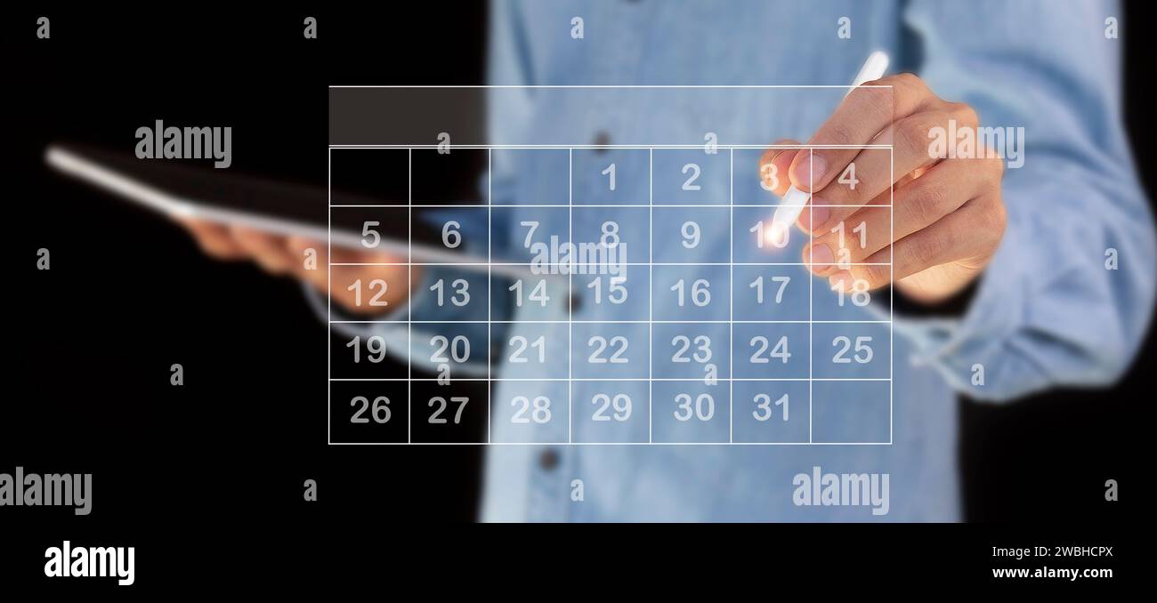 Work planning management concept Time allocation, work period ...
