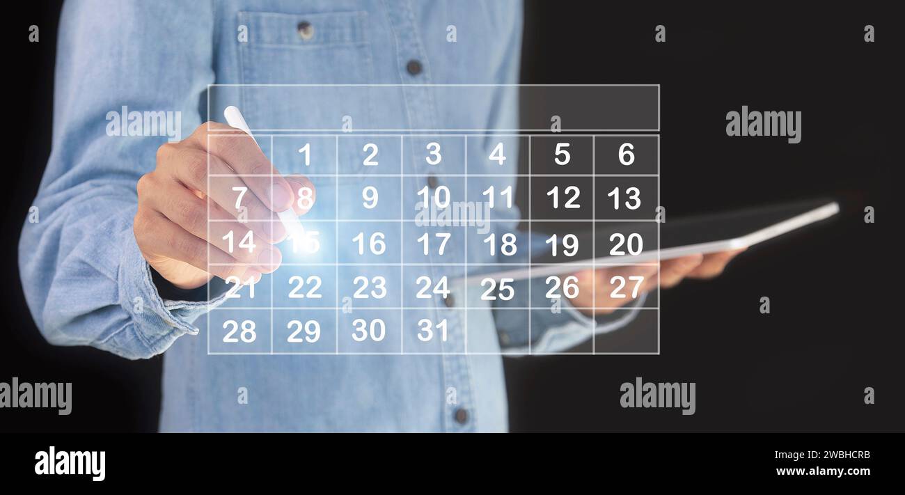 Work planning management concept Time allocation, work period ...