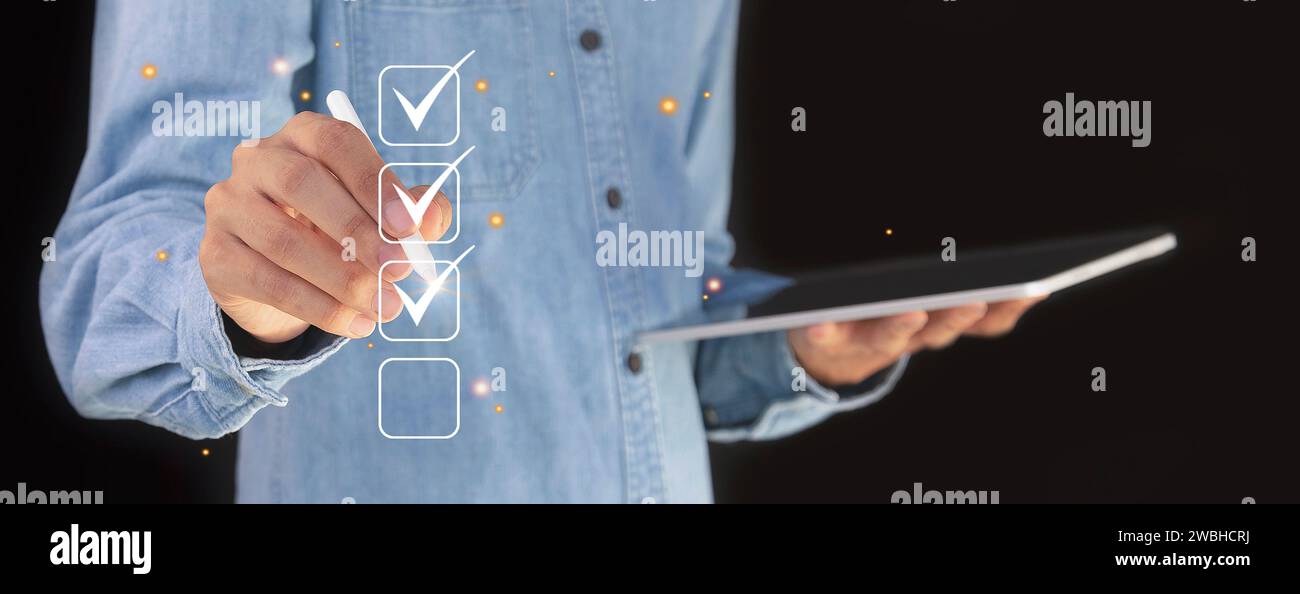 Checklists checklist check list choice hi-res stock photography and ...