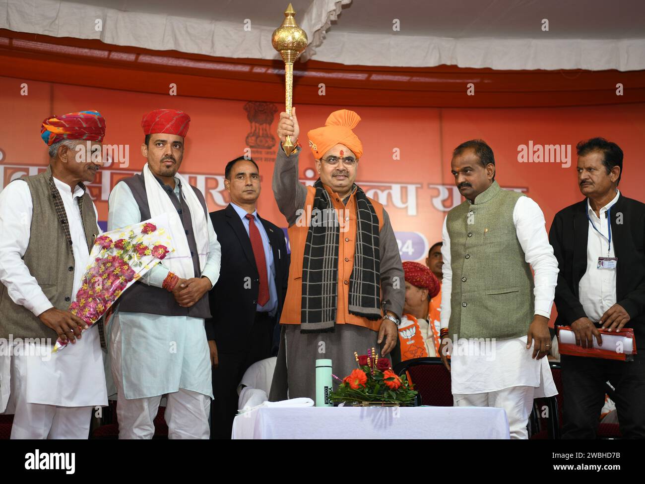 Kekri, India, January 10, 2024: Rajasthan Chief Minister Bhajan Lal ...