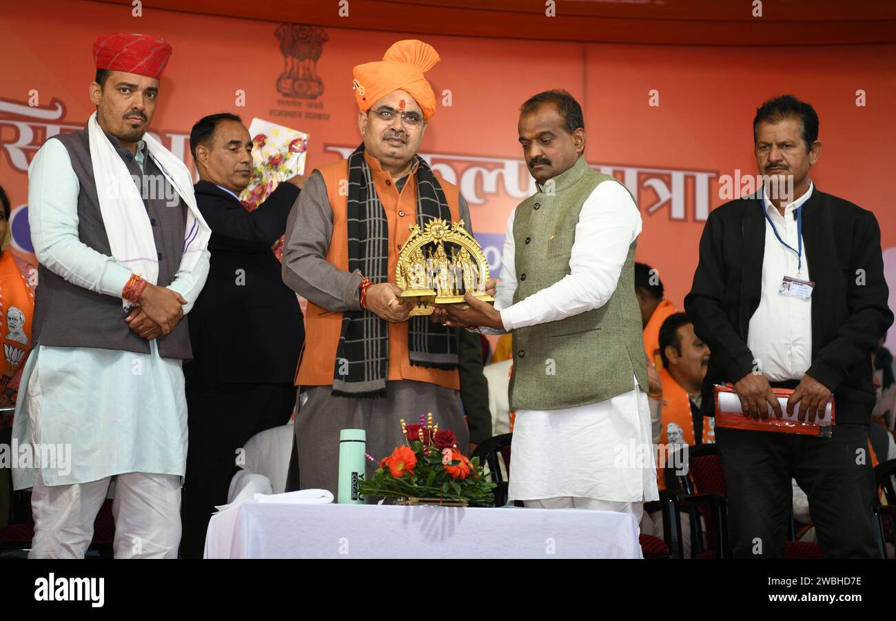 Kekri, India, January 10, 2024: Rajasthan Chief Minister Bhajan Lal ...