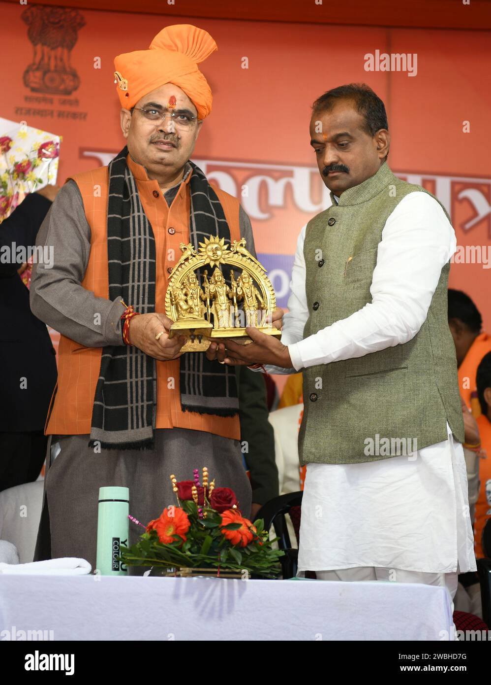 Kekri, India, January 10, 2024: Rajasthan Chief Minister Bhajan Lal ...