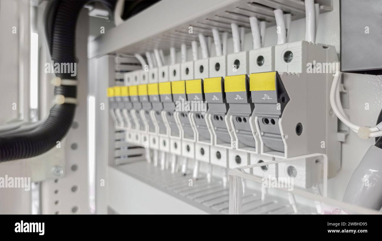 Electrician circuit breaker hi-res stock photography and images - Alamy