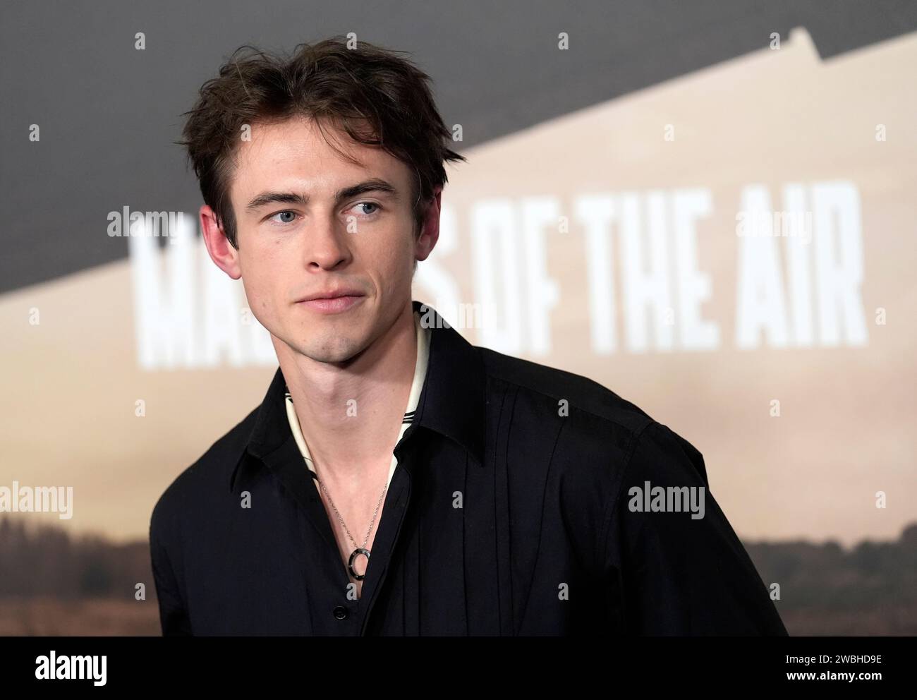 Ben Radcliffe poses at the world premiere of "Masters of the Air ...
