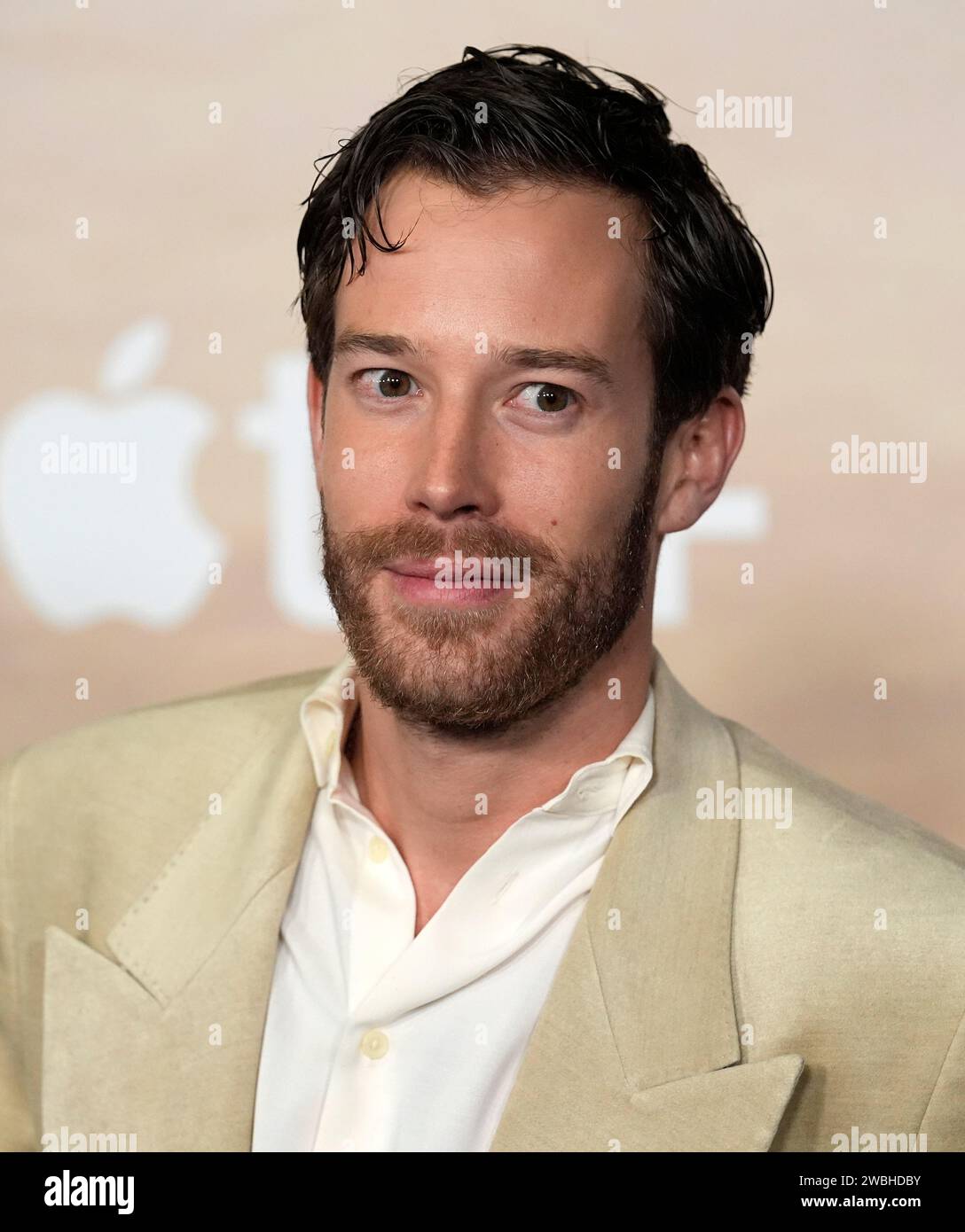 David Shields poses at the world premiere of "Masters of the Air ...